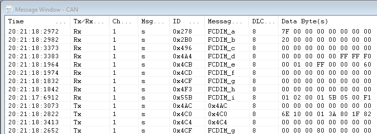 BusMaster - Building a CAN database from a log file - BX Project