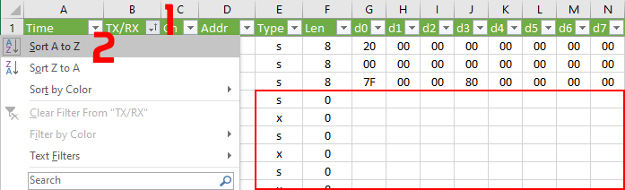 Step by Step - Import a BusMaster Log in Excel - BX Project